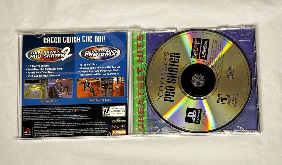 PS1 Game Lot Tony Hawks Pro Skater 1,3 And 4. CIB. Tested And Working ...