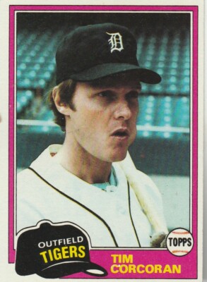 FREE SHIPPING-MINT-1981 Topps Tim Corcoran Detroit Tigers 448 PLUS ...