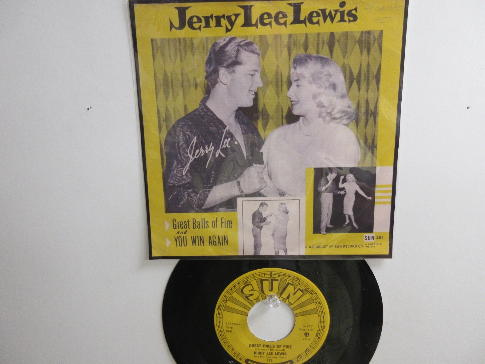 💥 ' JERRY LEE LEWIS ' HIT 45 + PICTURE [GREAT BALLS OF FIRE] 1957 ! 💥 ...