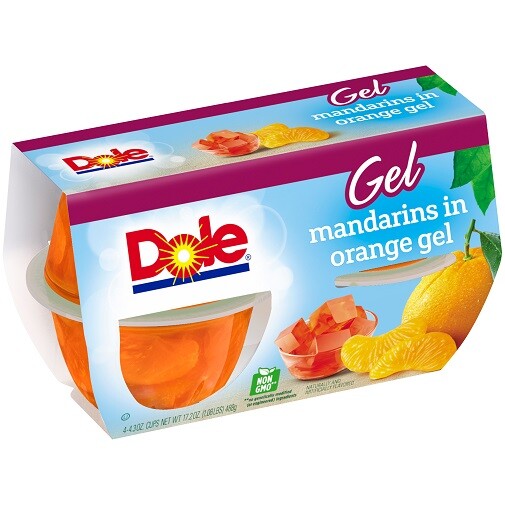 Dole Gel Mandarins Fruit Cups 6, 4 Pack Box (24 Cups) | eBay
