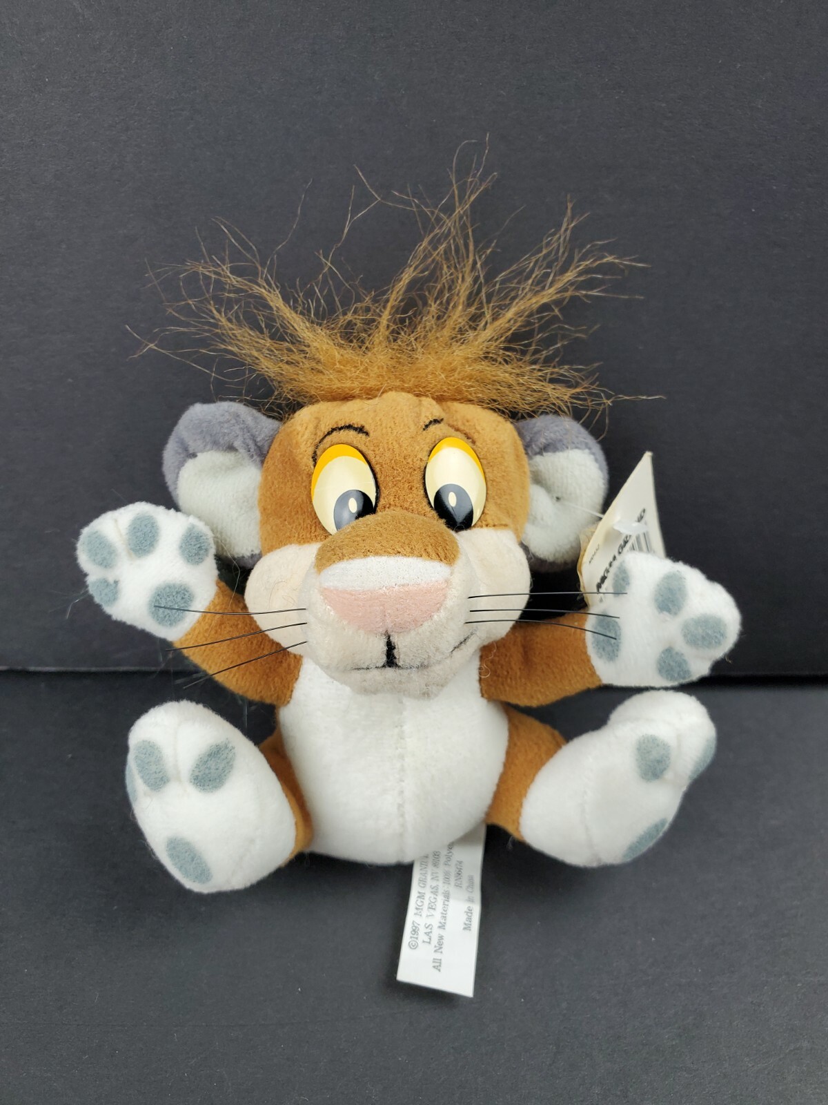 Extremely RARE! MGM Grand Las Vegas 1997 Paws Lion Mascot Plush ...