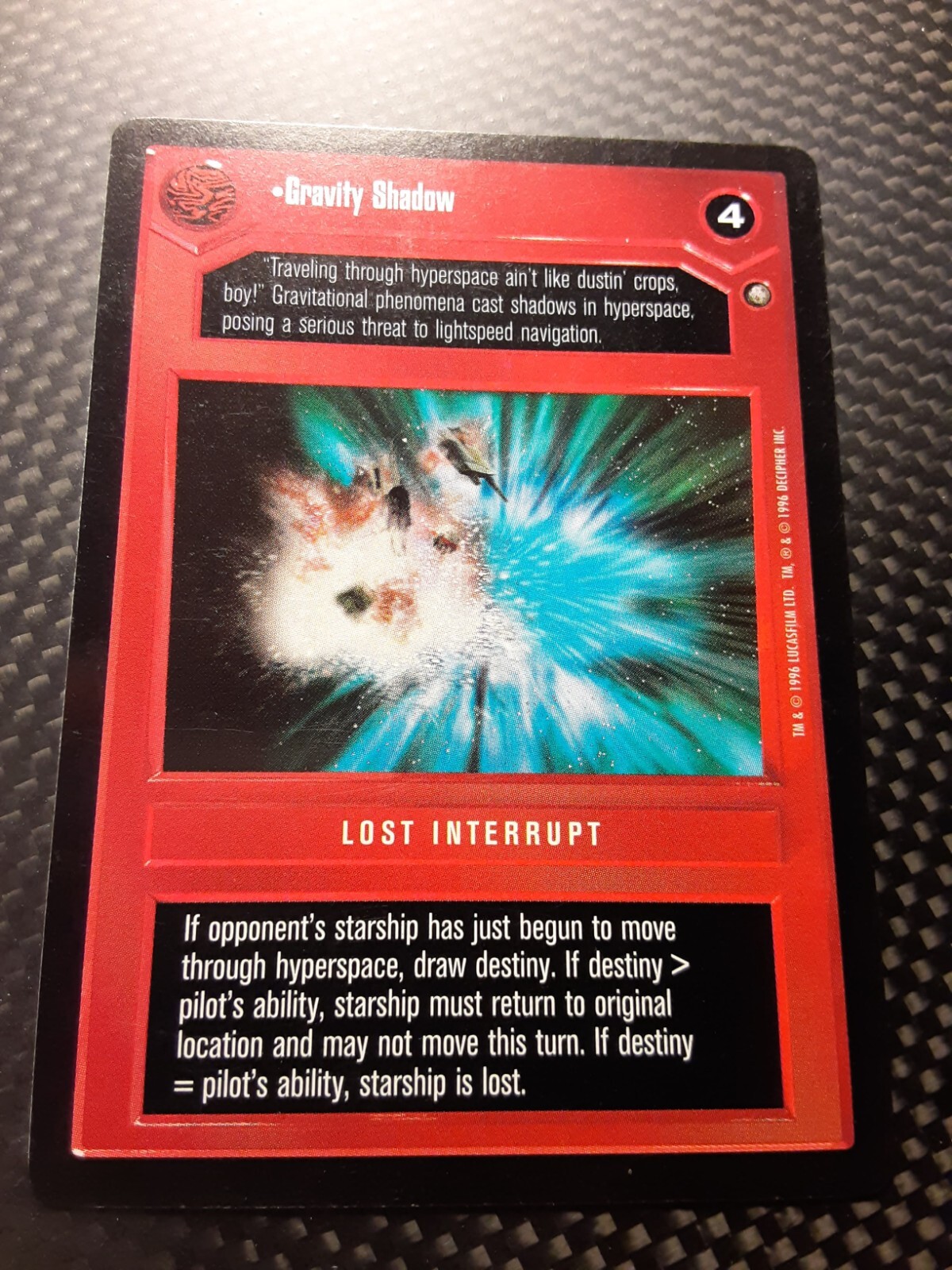 Decipher Star Wars CCG Jedi Pack RARE Lt Play BB Gravity Shadow | eBay