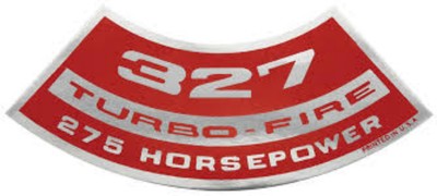 327 275-HP Turbo-Fire Air Cleaner Decal (OE#3903390) | eBay