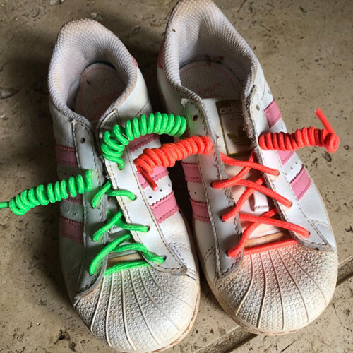 Curly Shoe Laces No Tie Elastic Twisty Spiral Unisex Kid Adult ...