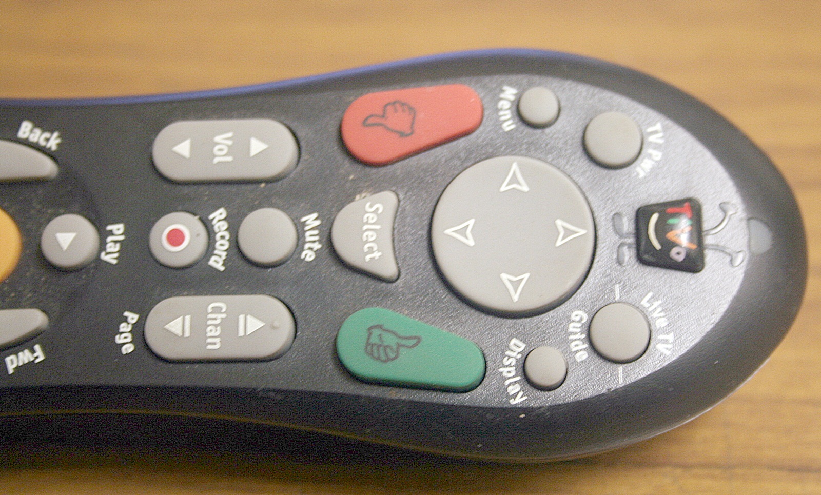 * GENUINE * TIVO DIRECTV (BLACK) PEANUT REMOTE CONTROL SB0M-00043-000 ...