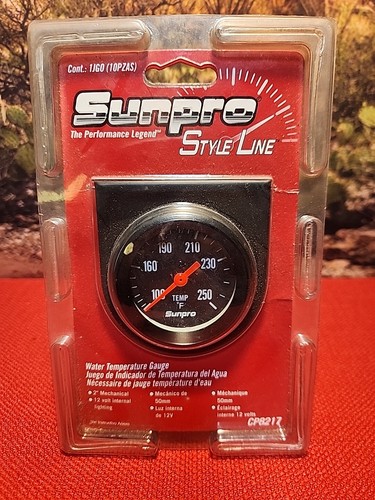 SUNPRO Style Line Water Temperature Gauge Set NIP NIB CP8217 2" for ...