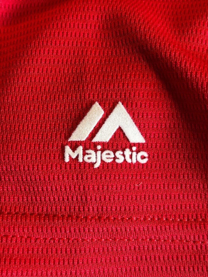 Boston Red Sox #15 Pedroia Red Jersey Majestic Men's 2XL Coolbase ...