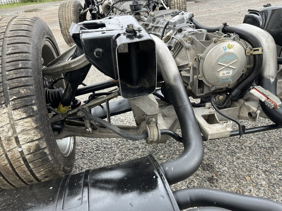 CORVETTE ROLLING CHASSIS 5.7L LS1 ENGINE T-56 6 SPEED TRANS 31K 97-04 ...