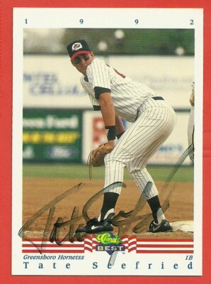 TATE SEEFRIED - 1992 Classic/Best #307 Minor League Autographed Card | eBay