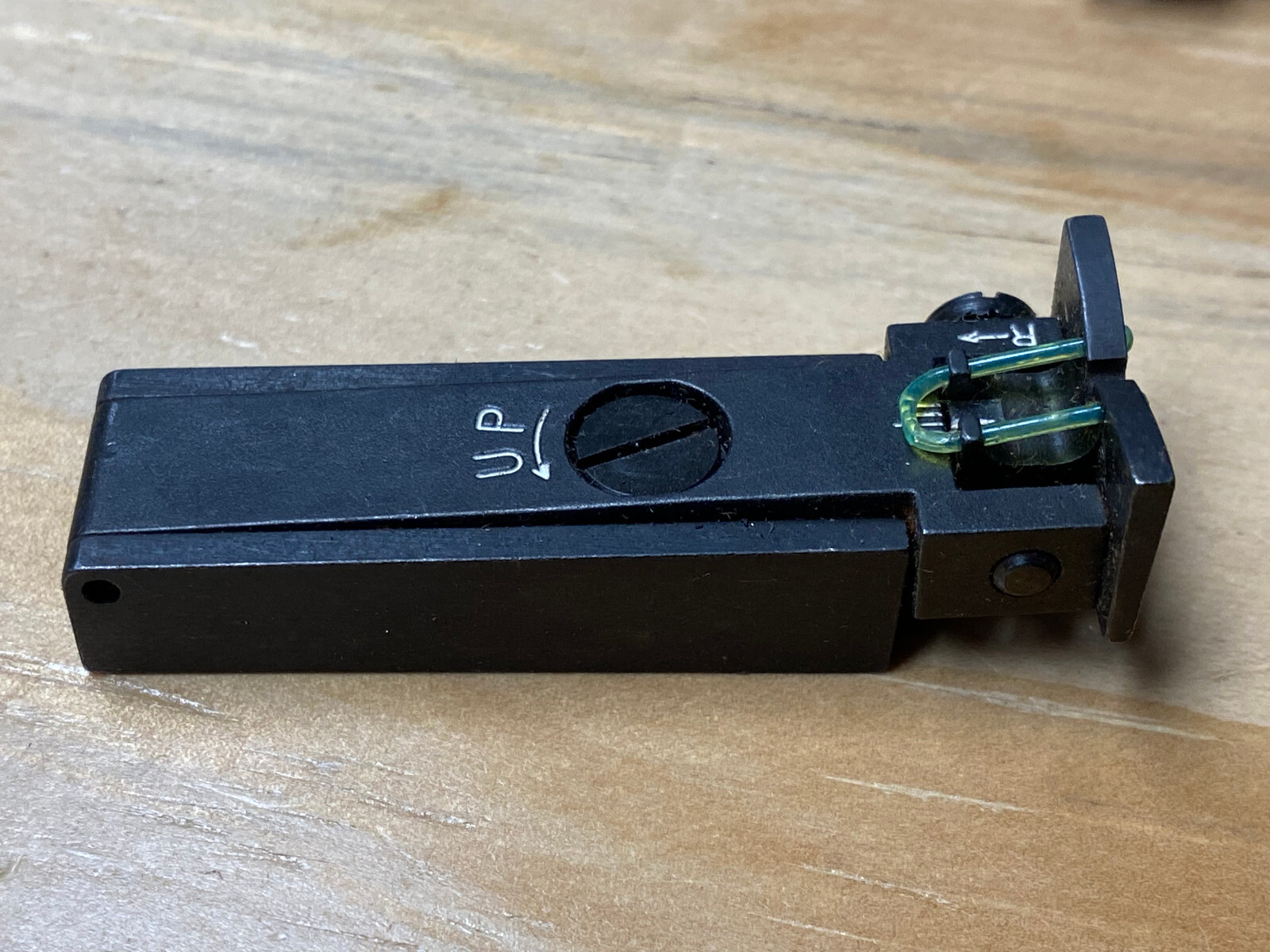 Complete Thompson Center T/C Encore Fiber Optic Rear Sight Round Barrel ...