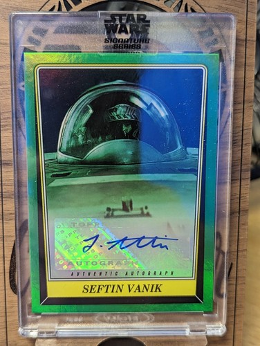 Topps - Star Wars Signature Series - Seftin Vanik Auto - Green Refractor - /25 | eBay