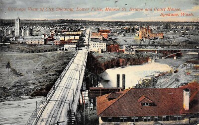# A2118 SPOKANE, WA. POSTCARD, MONROE ST. BRIDGE | eBay