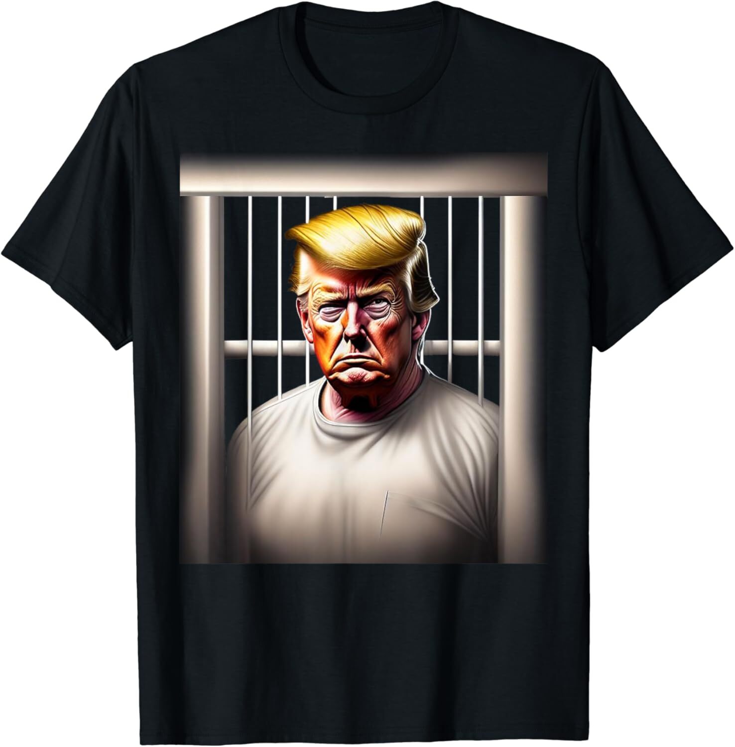 Donald Trump behind bars T-Shirt Small, Black | eBay