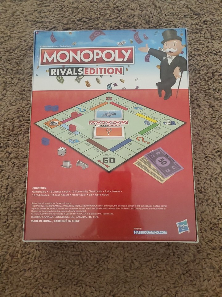 NEW FACTORY SEALED Monopoly Rivals Edition by Hasbro Gaming ...