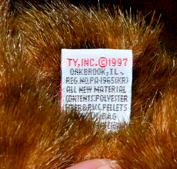 VINTAGE Ty Classic Spice The Cat Plush 1997 Tabby Striped White Paws ...