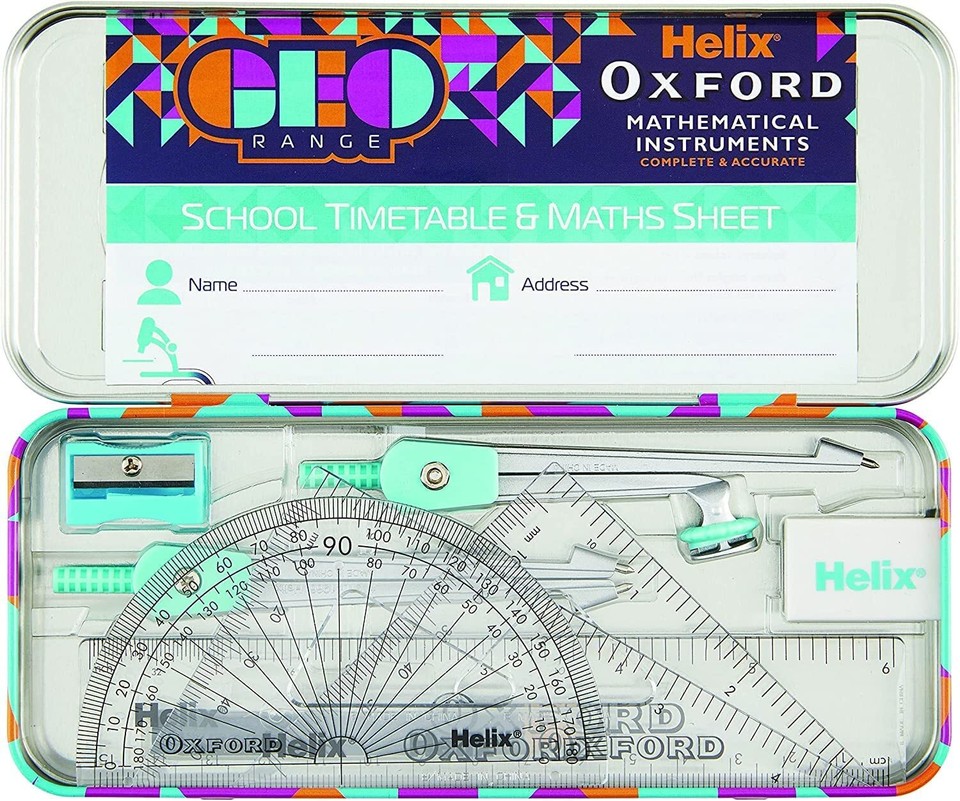 Helix Oxford Geo Mathe Set - Orange | eBay