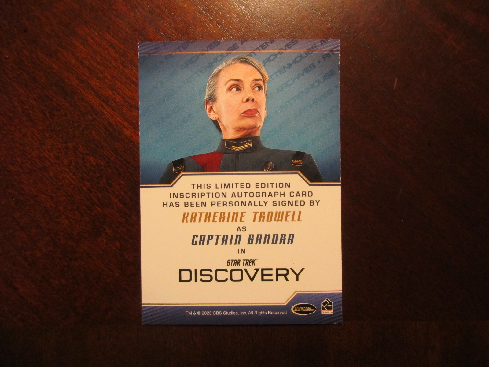 Star Trek Discovery Season 4 Katherine Trowell Inscription Autograph ...