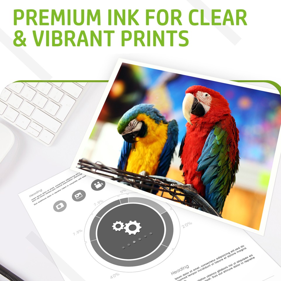 62XL XXL Ink Cartridges for HP 62 Envy 7640 5540 5640 5660 5740 62XL ...