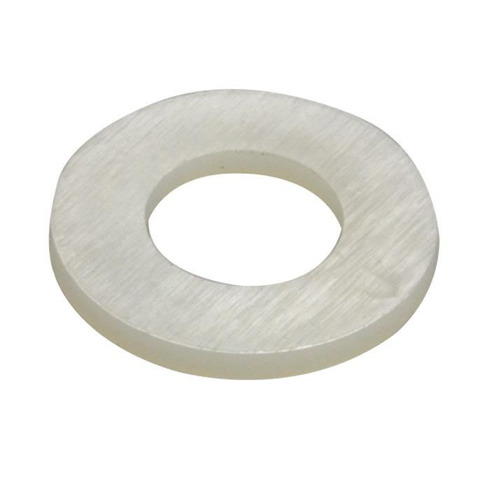 Qty 30 Nylon Flat Washer M7 (7mm) x 14mm x 1.6mm White Spacer | eBay ...