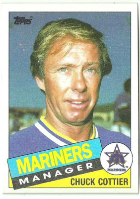CHUCK COTTIER SEATTLE MARINERS #656 - TOPPS NM-MT 1985 | eBay