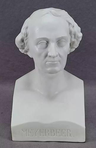 Mid 19th Century German Giacomo Meyerbeer Parian Ware Porcelain Bust | eBay