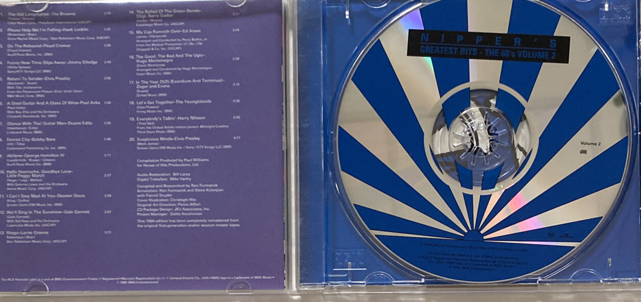 Nipper's Greatest Hits: The 60's, Vol. 2 - Various Artists -20 Tracks ...