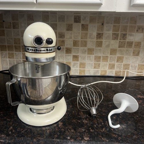 Vtg KitchenAid Model K45 Household Stand Mixer Beige w Bowl Hobart USA ...
