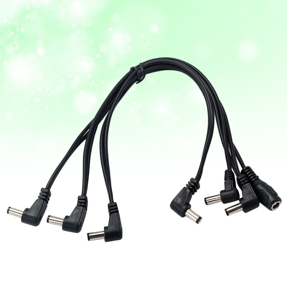 6 Ways Right Angle Guitar Cable Pedal Cords Effect Power Supply ...
