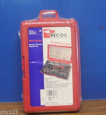 Recoil 33076 7/16-14 UNC SS Master Thread Repair Kit Helicoil by Alcoa ...