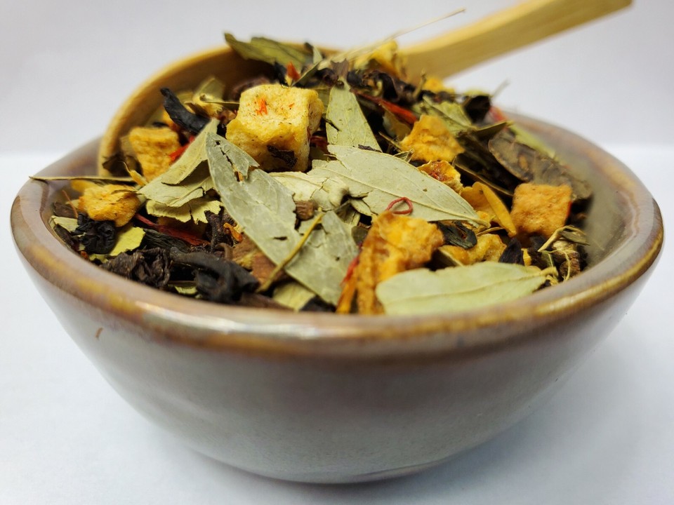 Skinny Loose Leaf Tea Oolong Ginger Senna Yerba Mate Dandelion Orange ...