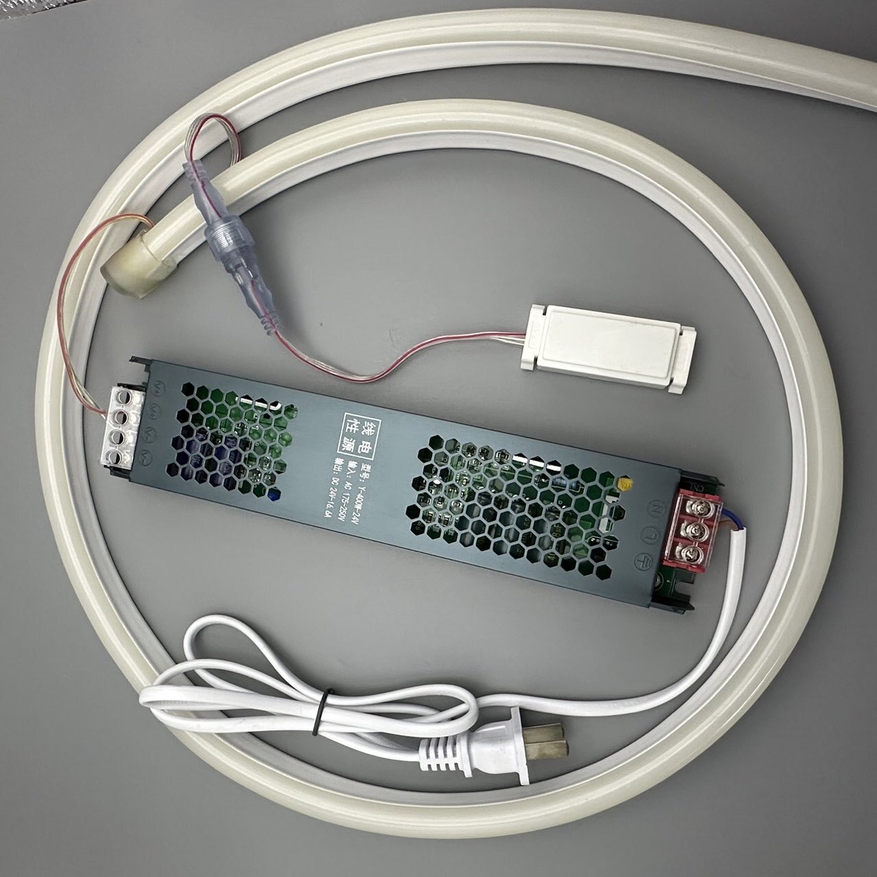 65ft 110V-24V RGB Waterproof LED Neon Rope Strip Light In/Outdoor ...