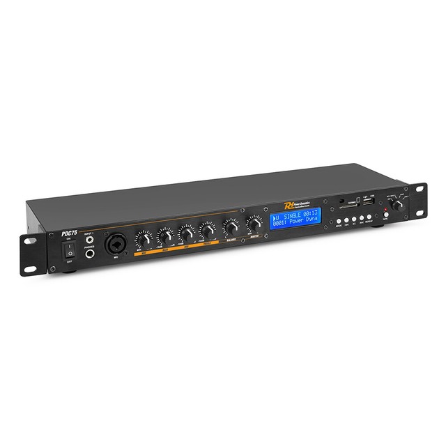 Rackmount Install 1u 19" PA USB SD Digital Mp3 Bluetooth Music Media ...