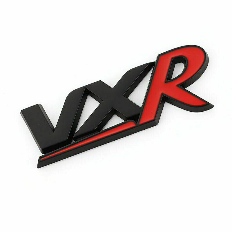 1x VXR metal Car Side Fender Rear Trunk Emblem Badge Decals (black red ...