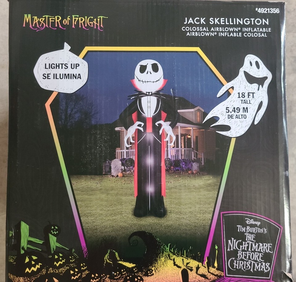 *NEW* ~ GIANT 18ft ~ JACK SKELLINGTON Inflatable - Nightmare Before ...