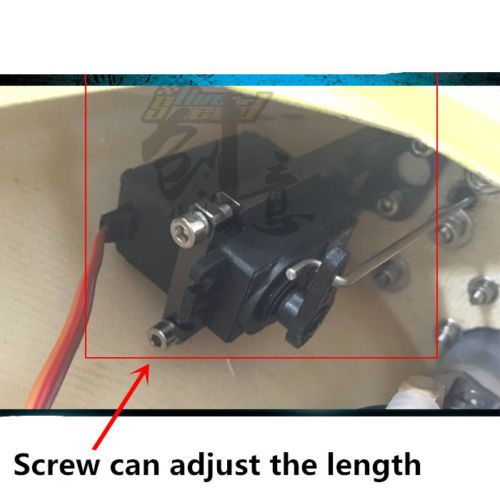 CNC Aluminum Alloy Adjustable Rudder Servo Mounting Bracket Fit RC Boat ...