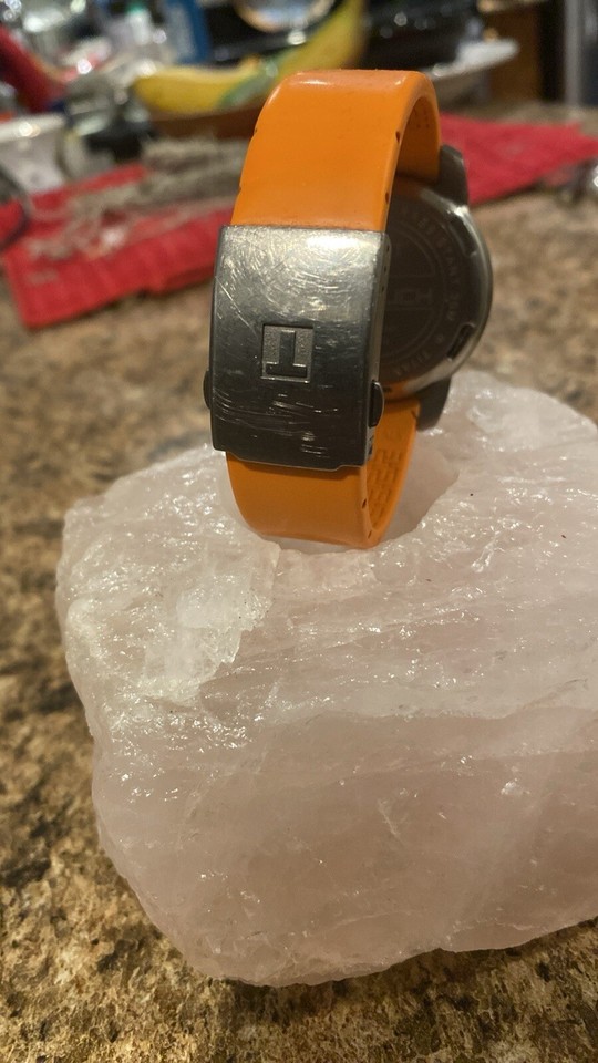 RARE Tissot T-Touch Titanium Swiss Made Watch Tachymeter Altimeter ...