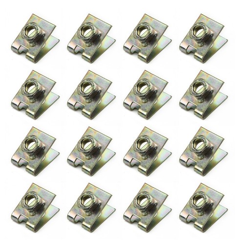 20X Metal U Shape Clips Speed Nuts Fastener Rivet M6 For Cars Pannel ...