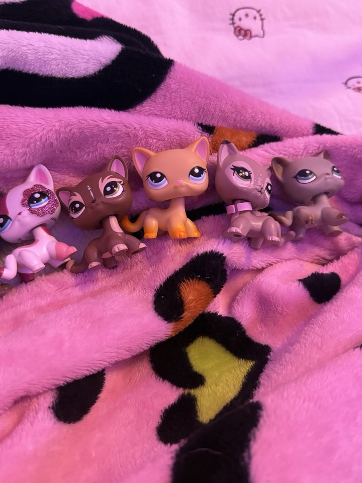 7x Fake LPS Short Hair Cats – Display, Custom, or Craft Accessories ...