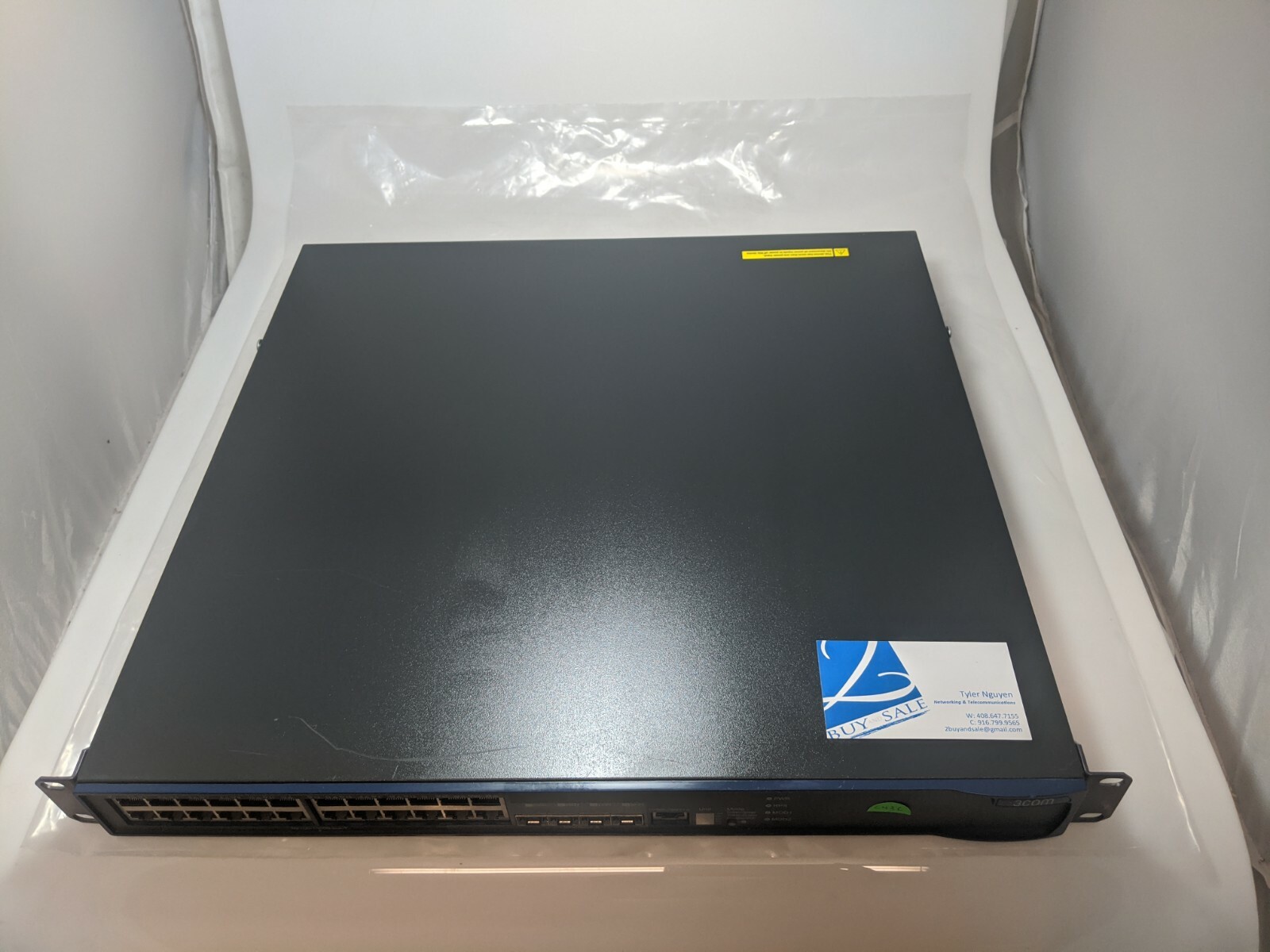 3Com HP 4210G PWR 24 Port Gigabit PoE Ethernet Switch 3CRS42G-24P-91 ...