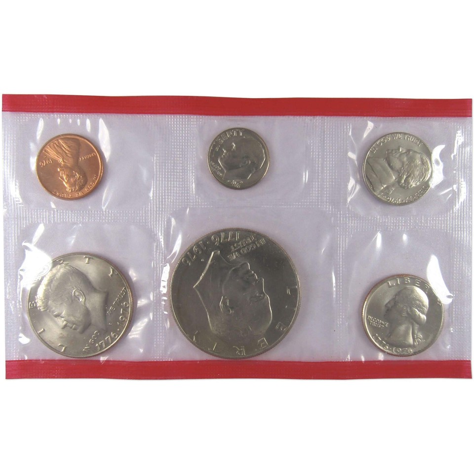 1976 Uncirculated Coin Set U.S Mint Original Government Packaging OGP ...