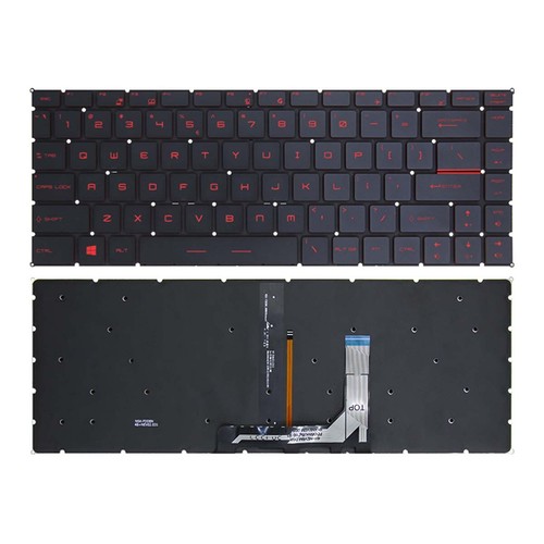 US Keyboard for MSI GS65VR GF63 MS-16R1 R3 16Q1 PS63 P65 GF63 8RC Red ...