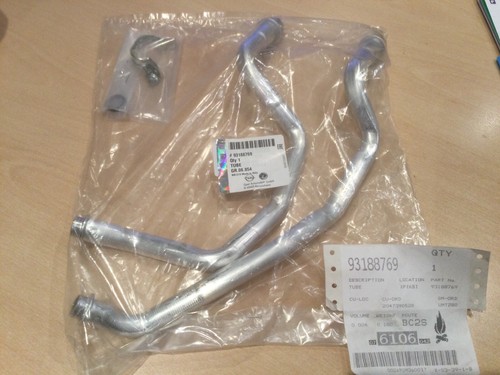 GENUINE VAUXHALL CORSA D E ADAM AIR CONDITIONING HEATER CORE TUBE SET ...