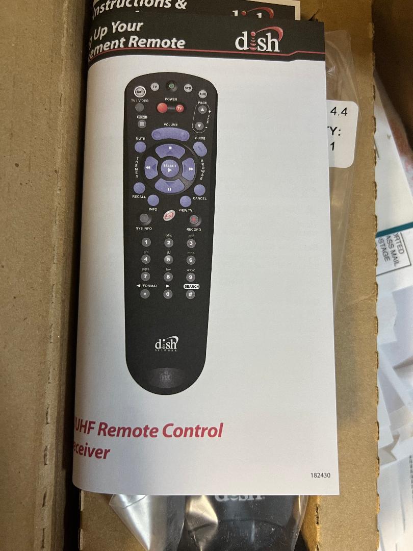 Dish Remote Part# 183385 | IR/UHF Remote | eBay