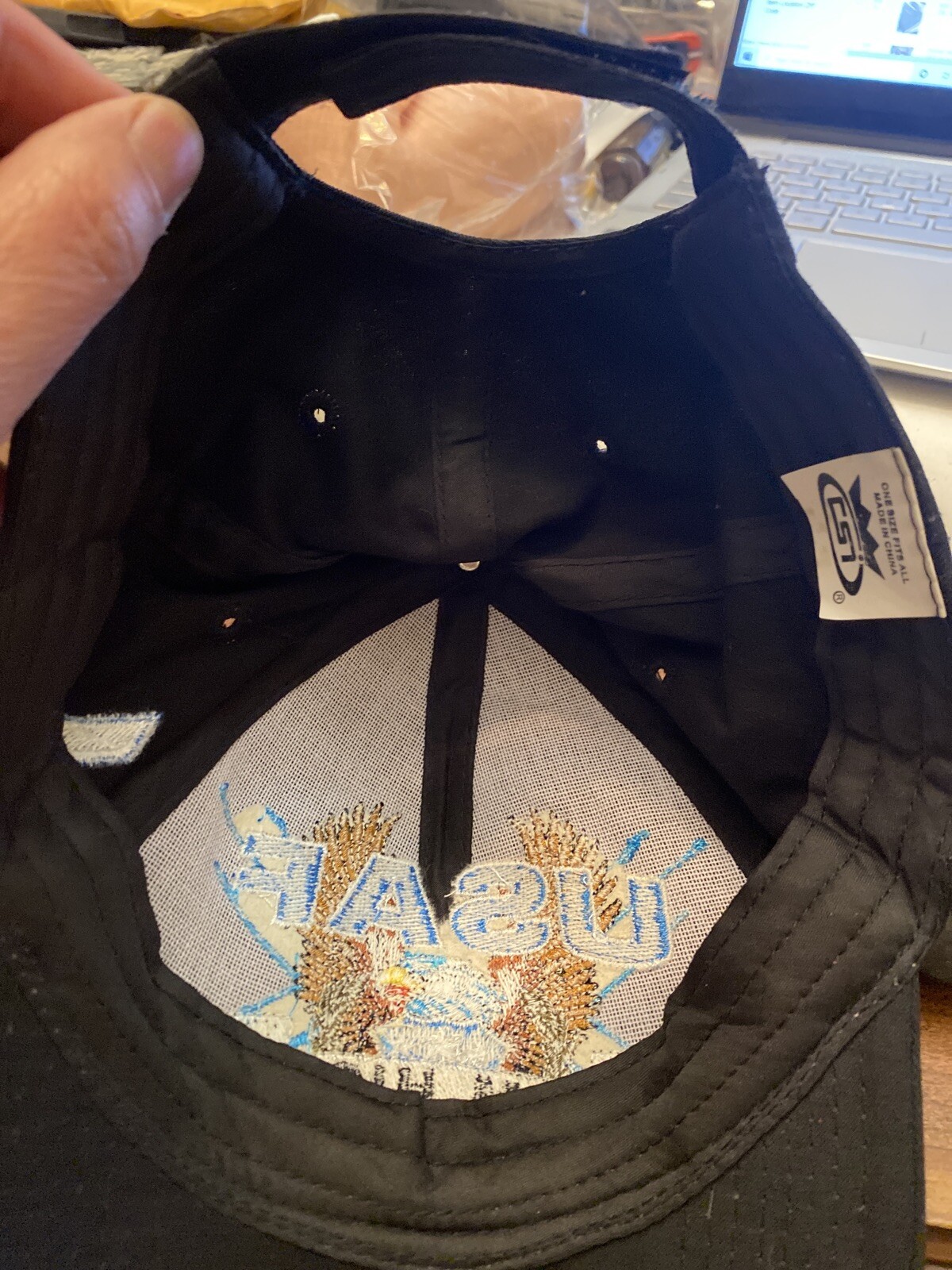 USAF Aim High Fly-Fight-Win Baseball Cap black CSI Eagle Origami for sale online | eBay