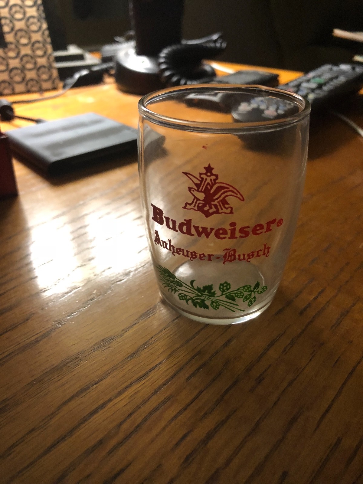 Vintage 1960's Budweiser Bar Glass, Hopps, Anheuser Busch, Bud Light ...