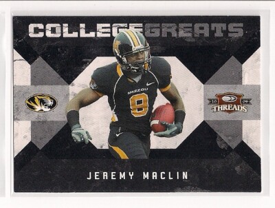 2009 JEREMY MACLIN THREADS CG ROOKIE PHILADELPHIA EAGLES MISSOURI ...