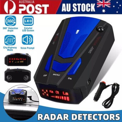 360° Car Speed Laser Radar Detectors GPS Camera Voice Alert Anti Police ...