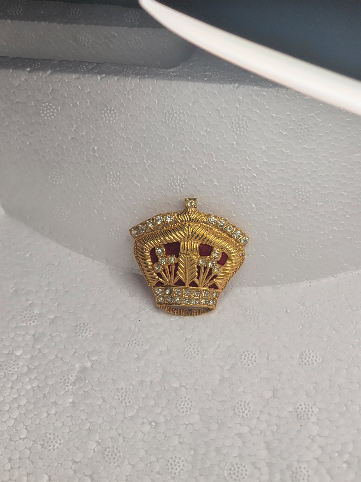 Vintage Royal Red Crown Brooch Pin, may be Victorian | eBay