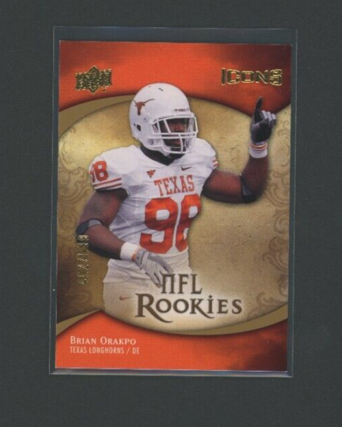 2009 Upper Deck Icons NFL Rookies /599 Brian Orakpo #139 Rookie RC NM ...