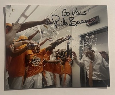 RICK BARNES SIGNED 8x10 PHOTO AUTOGRAPHED TENNESSEE VOLUNTEERS ...